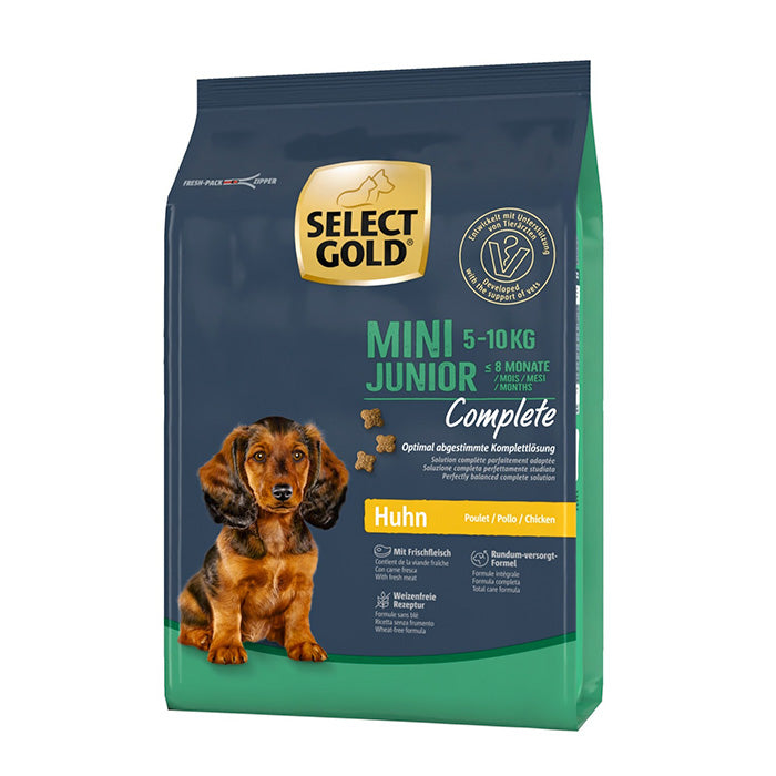 Køb SELECT GOLD Junior Complete Mini kylling & kalkun 1 kg her– Maxi ...
