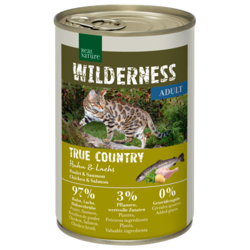 Adult Wild. True Country, dåse kylling & laks 400 g– Maxi Zoo Danmark