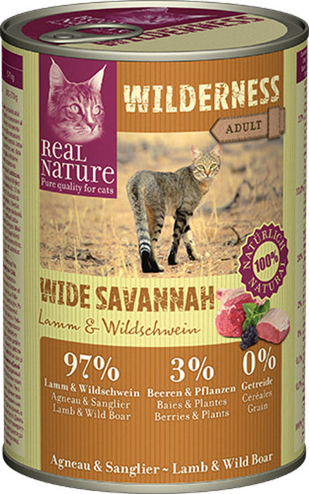 Adult Wild. Wide Savannah dåse lam & vildsvin 400 g– Maxi Zoo Danmark