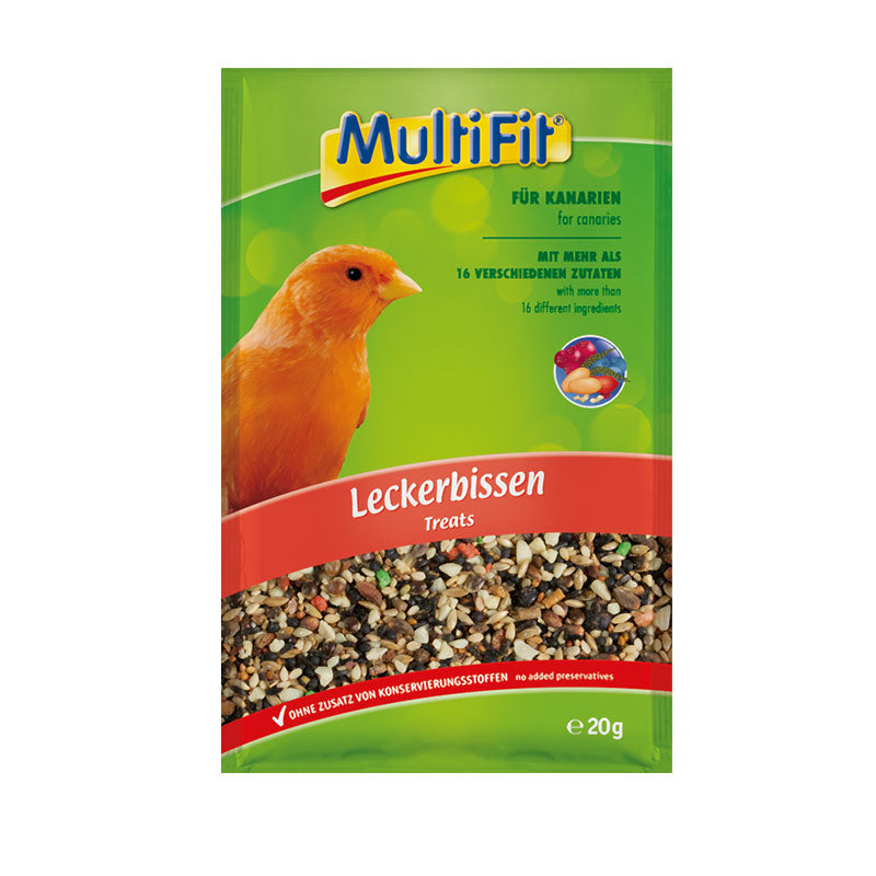 Køb MULTIFIT Snack blanding kanariefugl 20 g her– Maxi Zoo Danmark