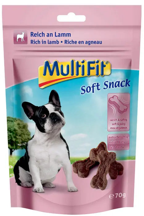 Køb MULTIFIT Soft Snack lam 70 g her– Maxi Zoo Danmark