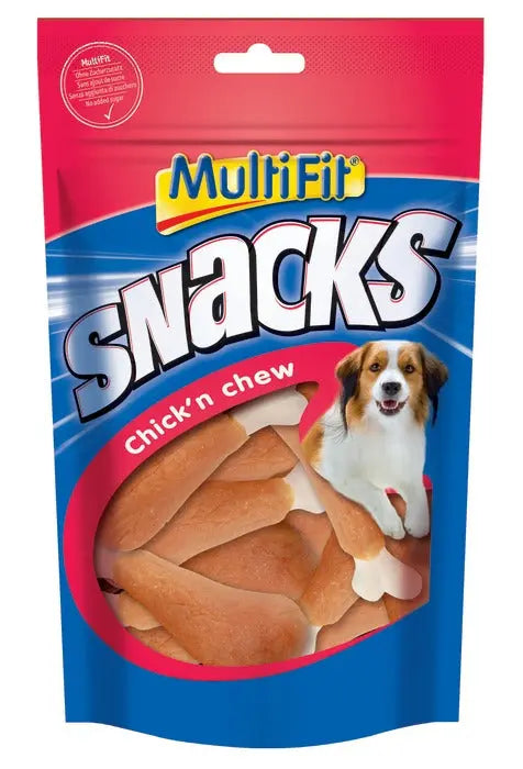 Køb MULTIFIT Snacks Chick´n Chew 100 g her– Maxi Zoo Danmark