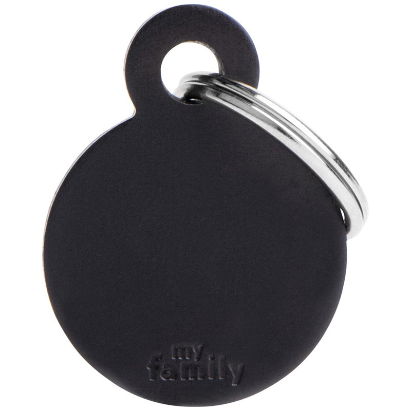 Navnetegn Basic cirkel stor sort– Maxi Zoo Danmark