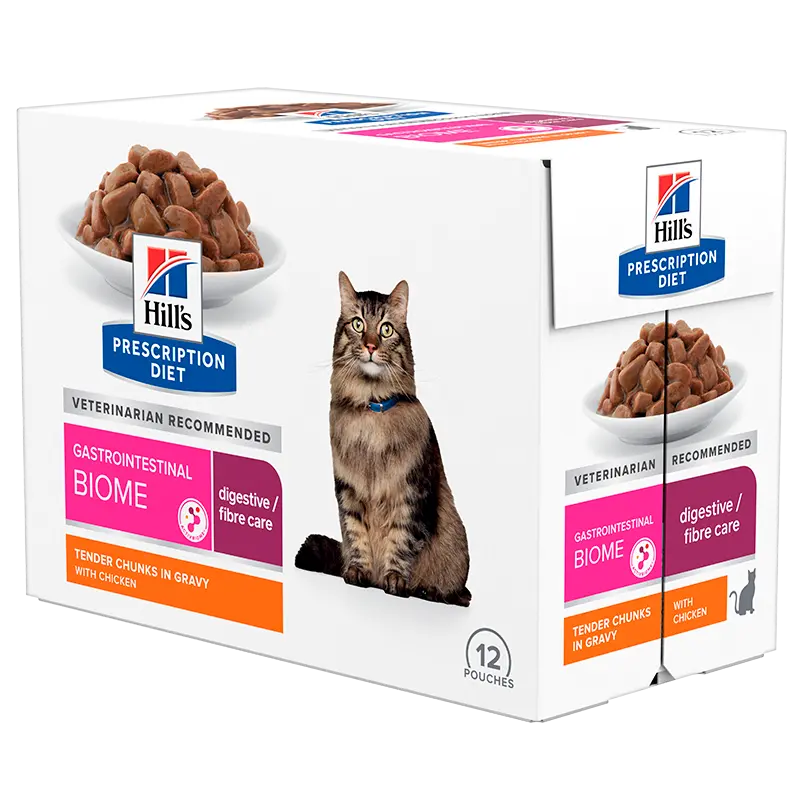 Diætetisk Feline GI Biome kylling 12x85 g– Maxi Zoo Danmark